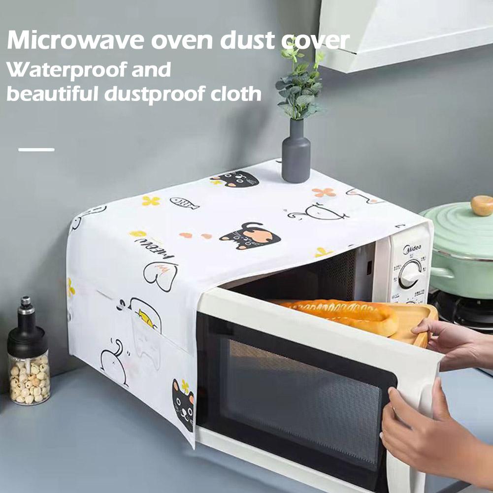 Universal Microwave Cover Cloth Printing Oven Dust Covers Waterproof ...