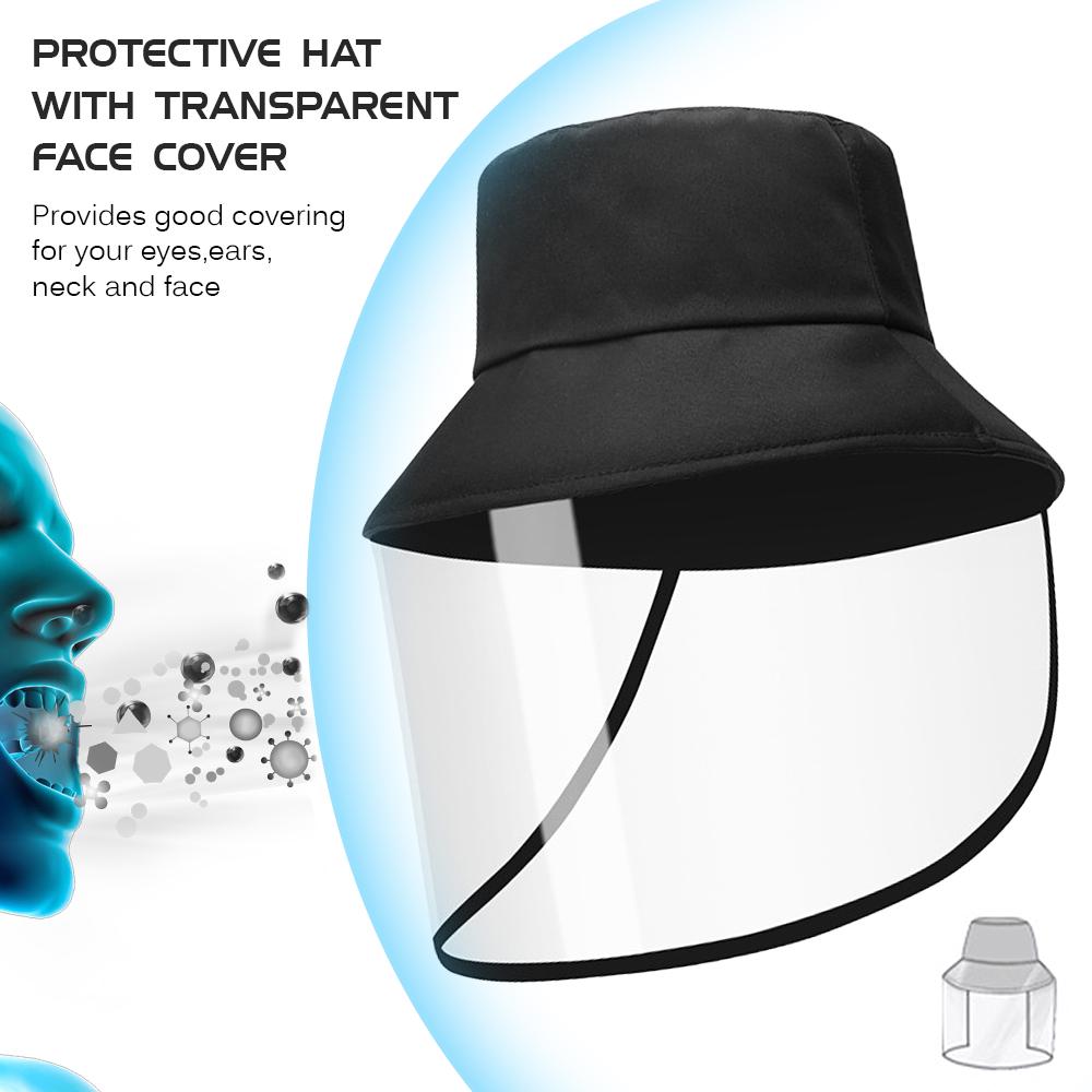 Buy Protective Hat with Transparent Face Shield Cover Men Women Full ...