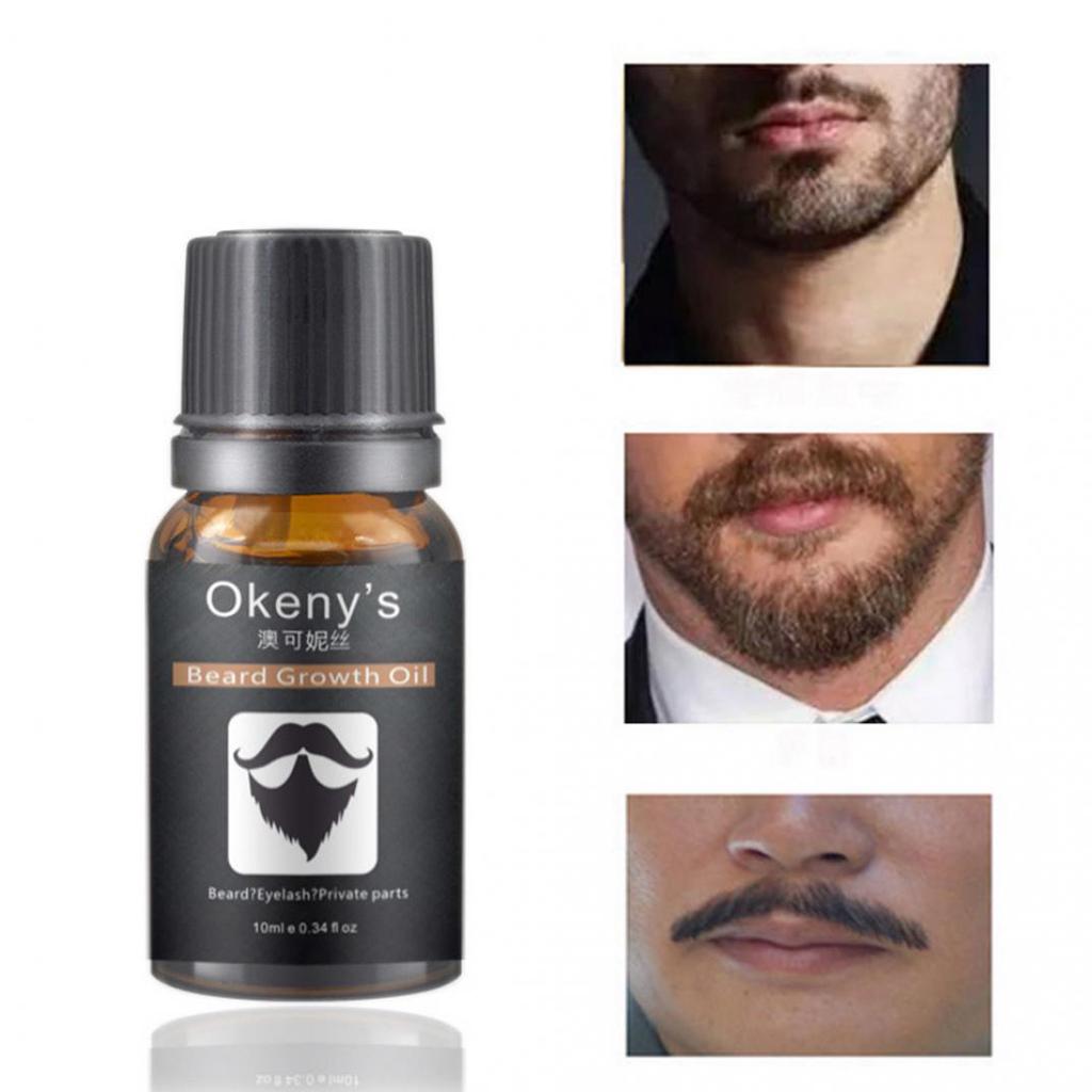 Buy 10ml Men Hair Eyebrow Beard Growth Thicker Essence Mustache Fast ...