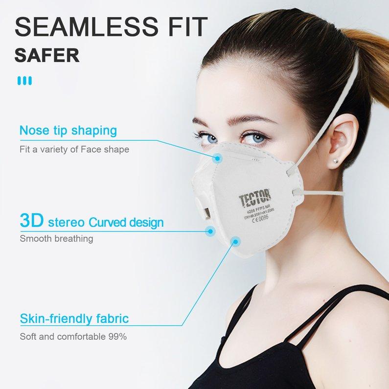 KC Anti-Fog Ffp3 Mask With Breathing Valve With Breathing Valve Anti ...