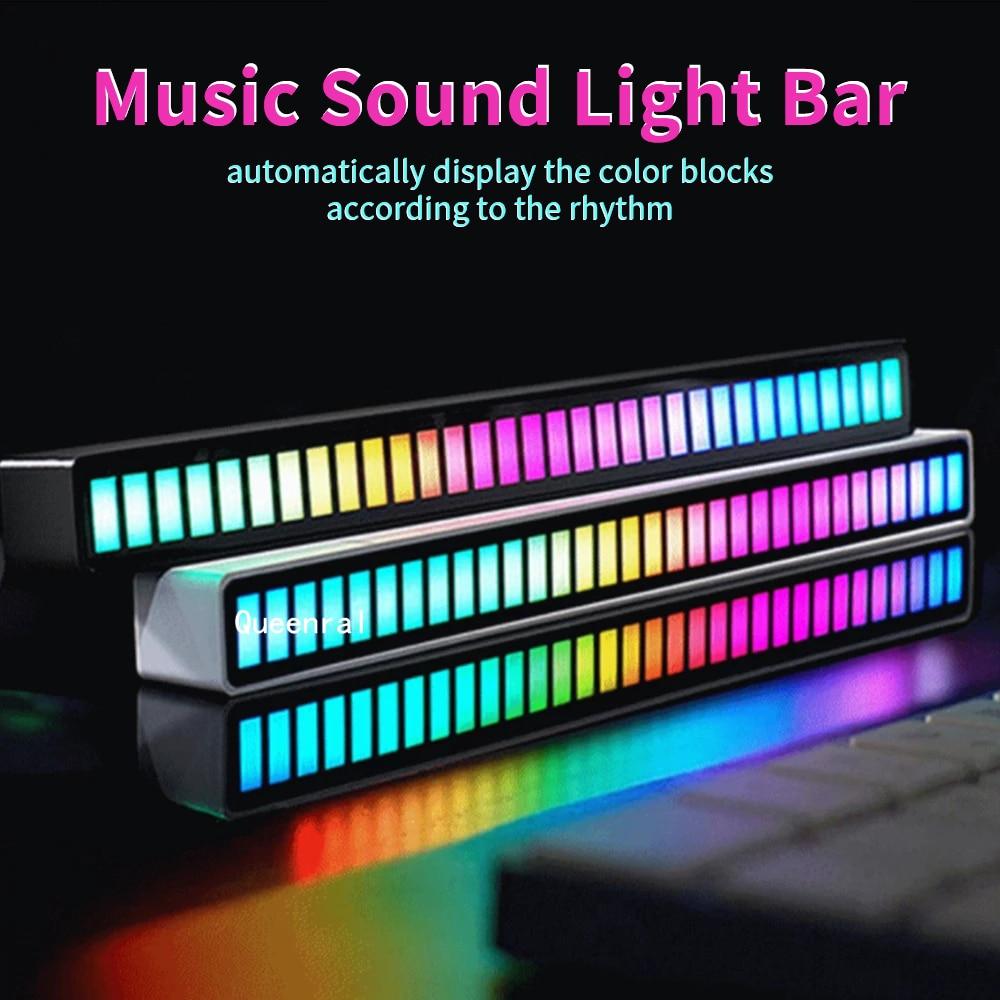 Koupit RGB LED ovládání zvuku Rytmická světla Hudba Zvukový světelný ...