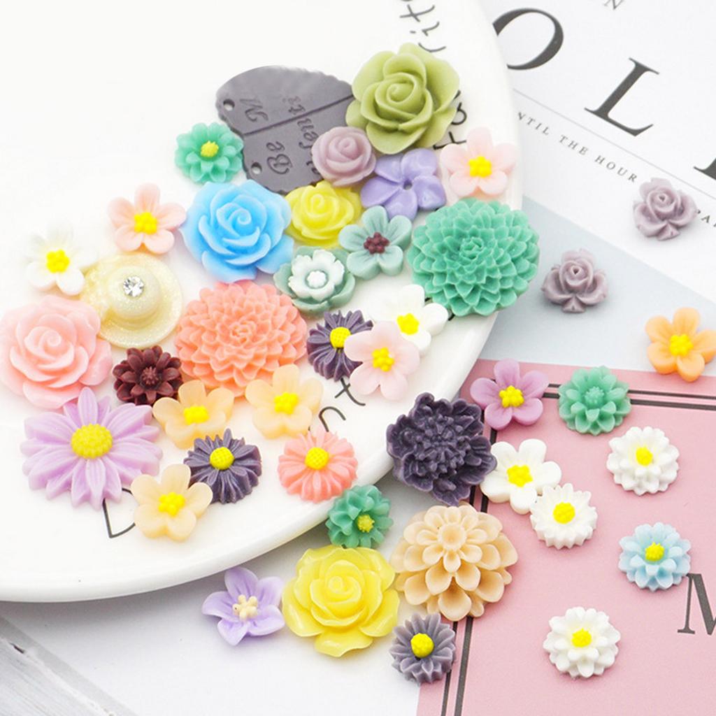 Buy 20pcs Mini Lovely Resin Flatback Accessories DIY Manicure Phone ...
