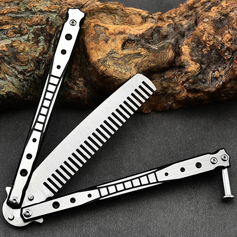 Buy Foldable Butterfly Comb Portable Anti-slip Stainless Steel ...