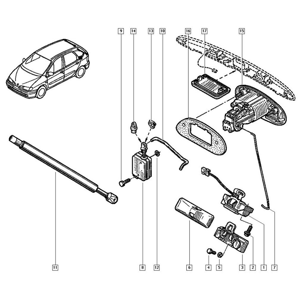 Buy Trunk Tailgate Central Lock Locking Actuator Compatible with ...