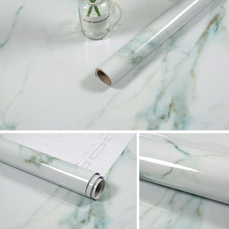 Cheap 5M Waterproof Marble Wallpaper Contact Paper PVC Wall Stickers ...