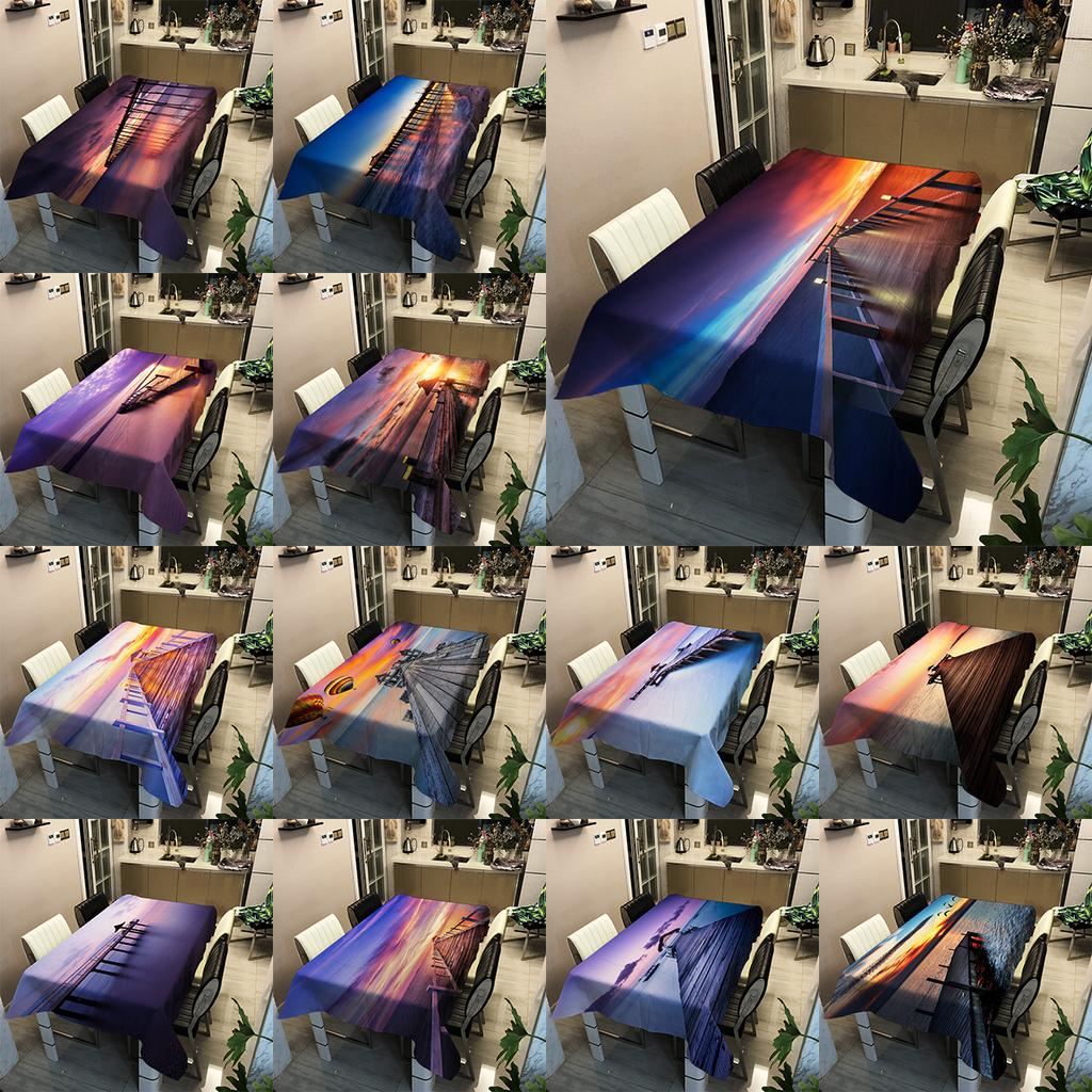 Buy European-style Bridge Landscape Tablecloth Waterproof and Oil-proof ...