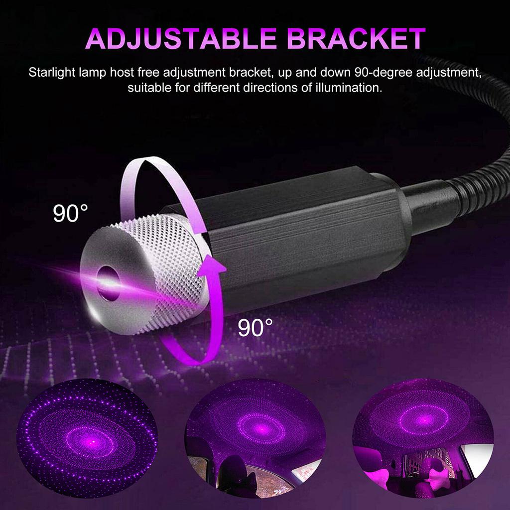 Cheap Light USB Projection Lamp Night Projector Purple Roof Star | Joom