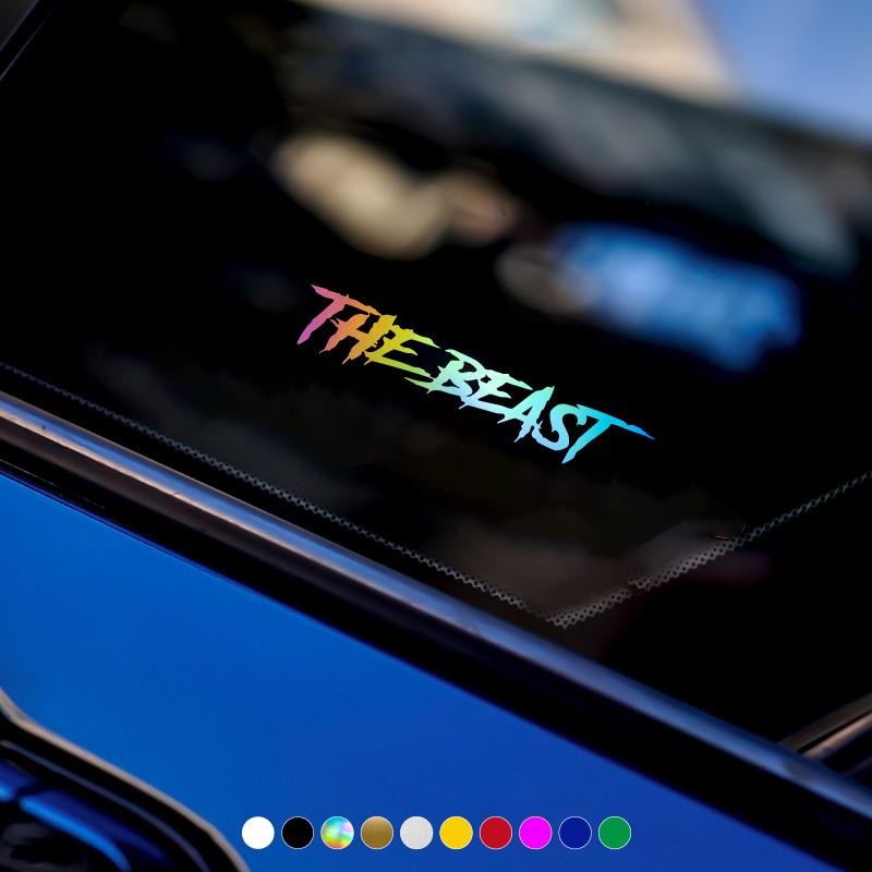 Buy Funny THE BEAST Car Stickers Car Body Vinyl Decal Car Accessories ...