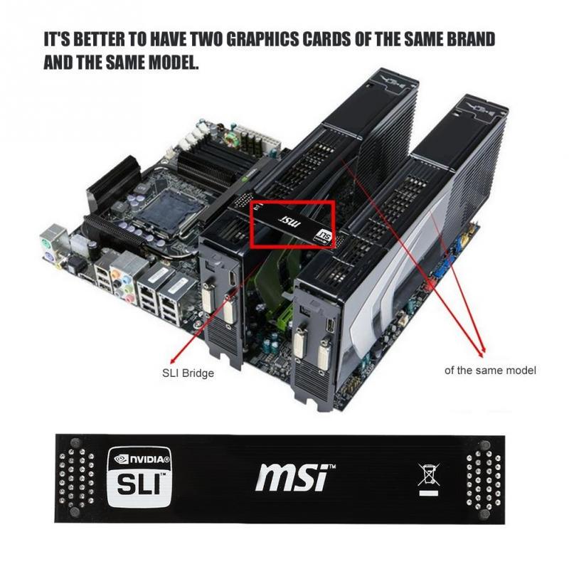 Buy AIQ -YP19124 for MSI N Card Dual Graphics SLI Bridge Connector ...