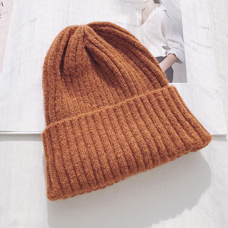 Buy Women Autumn Winter Knitted Hat Lady Warm Pointed Hat Cover Head ...