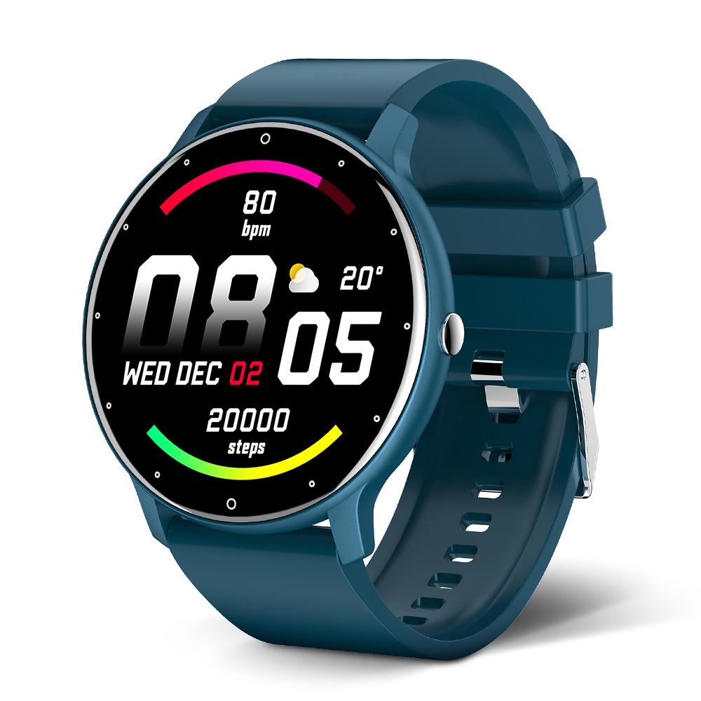 Blue Smartwatch with a 1.28 inch Screen IP67 Water Resistant Step ...