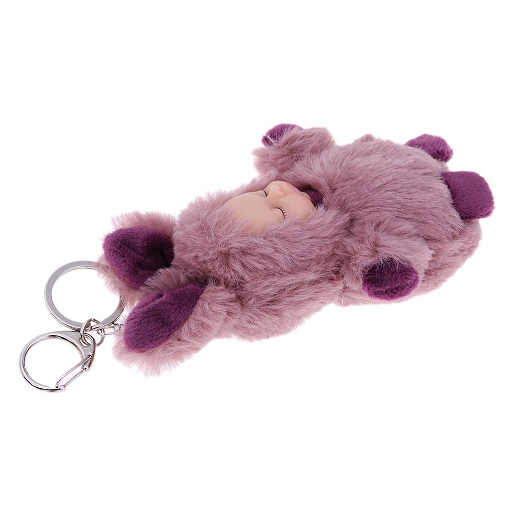 Buy Cute Sleeping Baby Doll Key Chain Keyring Bags Car Charm Pendant ...