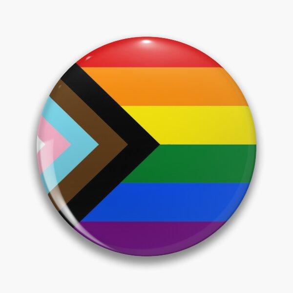 Pride Progress Lgbt Flag Soft Button Pin Cartoon Fashion Lapel Pin ...