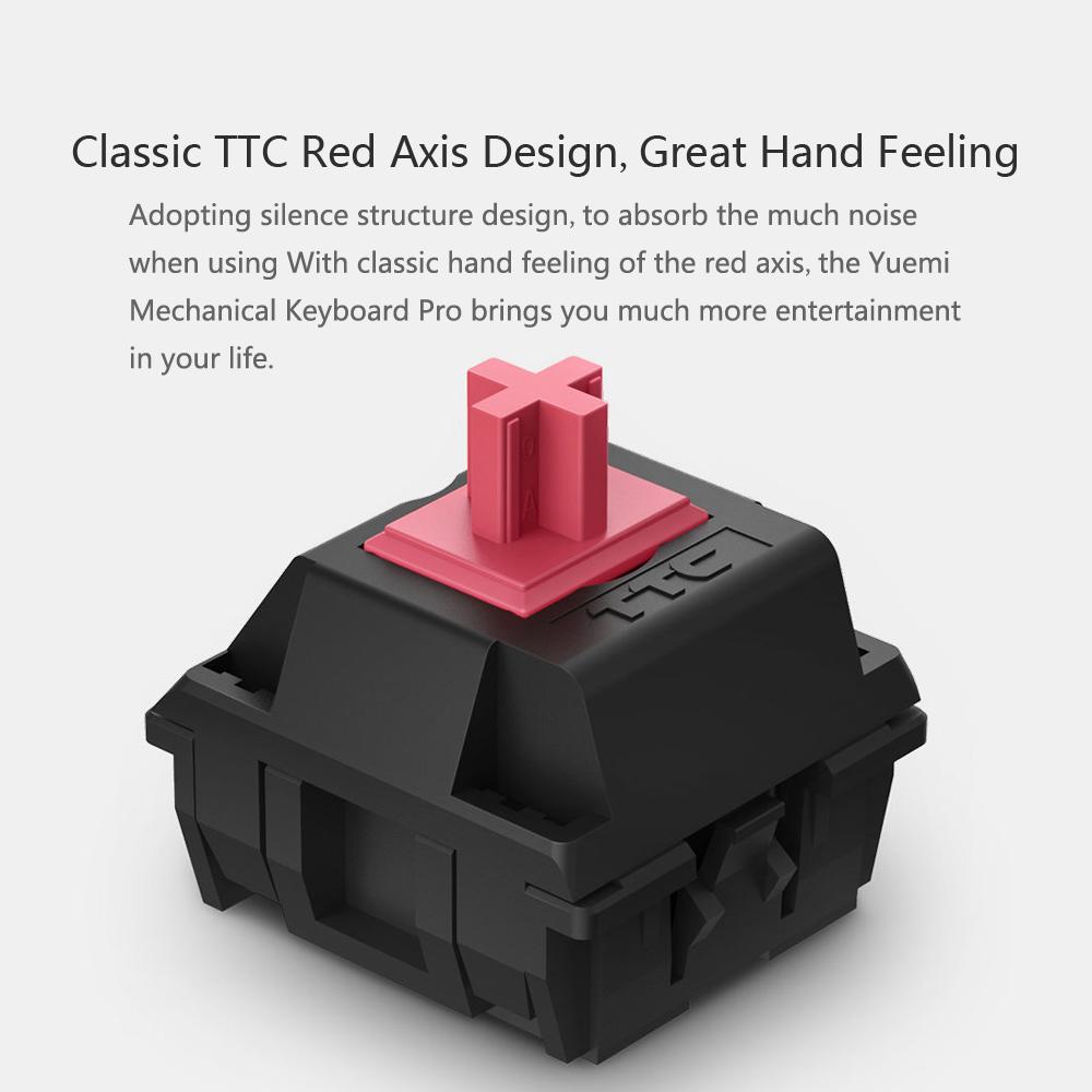 Buy Mechanical Keyboard Pro 87 Keys LED TTC Red Switch Backlight Game ...