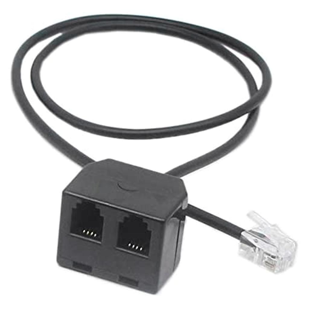 Koupit Telephone RJ9 Male to 2 Female 4P4C Connector Adapter Splitter ...