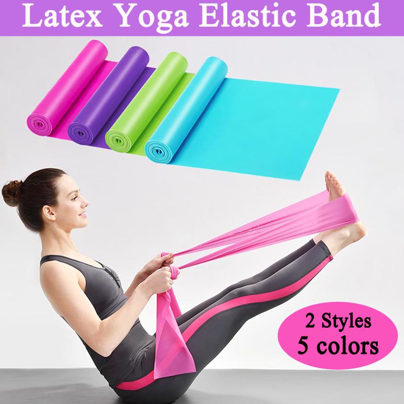Buy Elastic Yoga Pilates Rubber Stretch Resistance Exercise Fitness ...