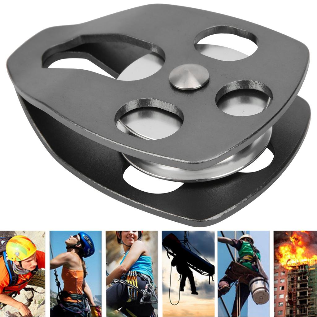 Buy Outdoor Climbing Large Sideplate Single Sheave Aluminum Rope Pulley ...