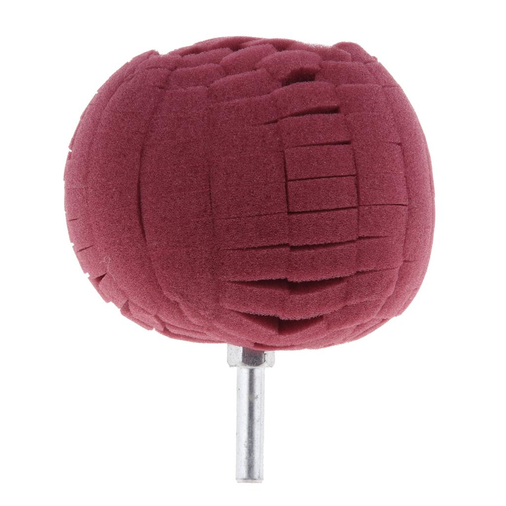 Buy 2pcs Sponge Drill Round Polishing Foam Pads Car Wheel Buffing Balls ...