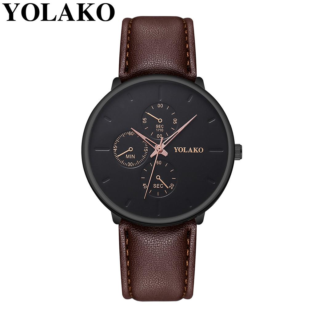 Buy YOLAKO Sleek Minimalist Calendar Leather Mesh Belt Woman Quartz ...
