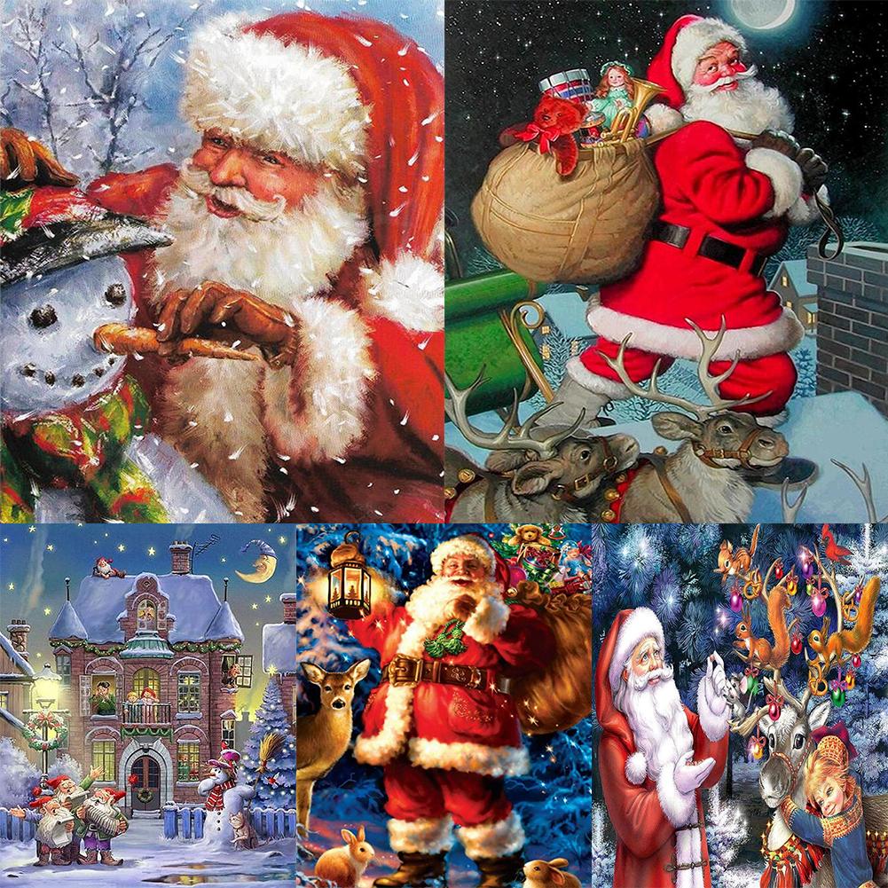 5D Diamond Painting Square Diamond DIY Holiday Christmas Series uygun ...