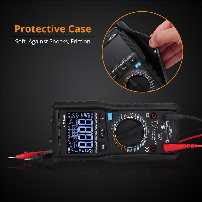 Buy Digital Multimeter Manual Auto Mode 10000 Counts True RMS Auto ...