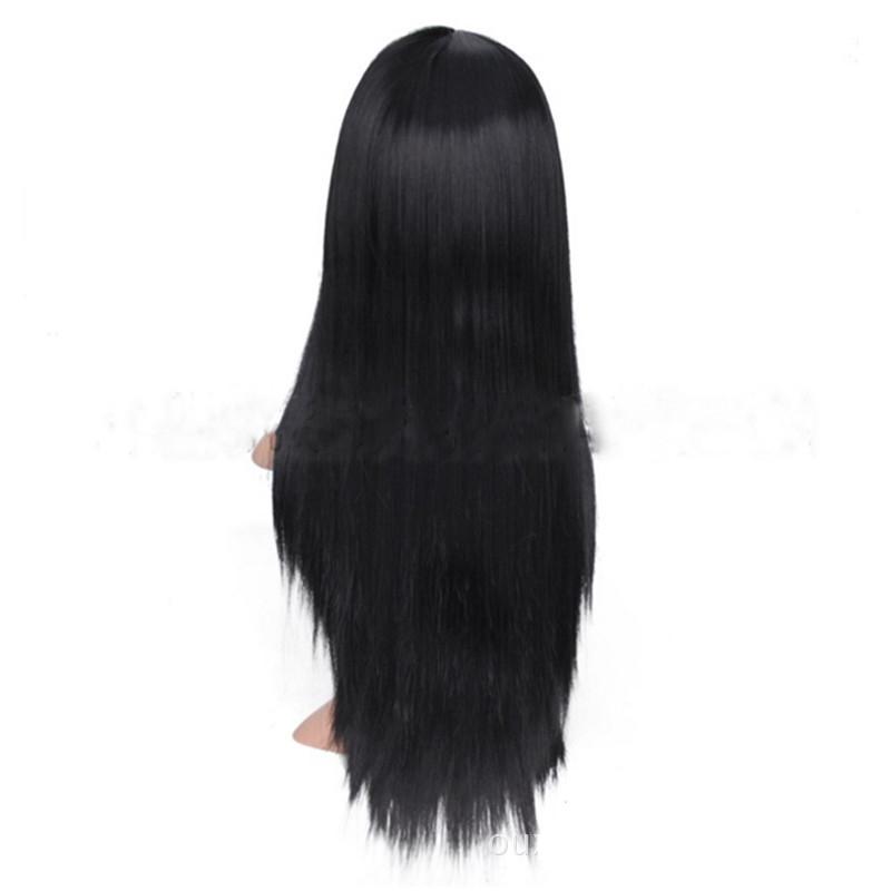 Women Long Straight Hairpieces Clip In 60cm Hair Extensions Synthetic ...
