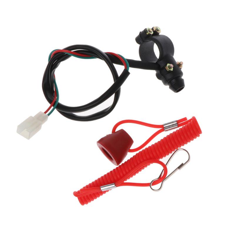 Buy Motorcycle Flameout Switch With Tether Engine Shut-off Equipment ...