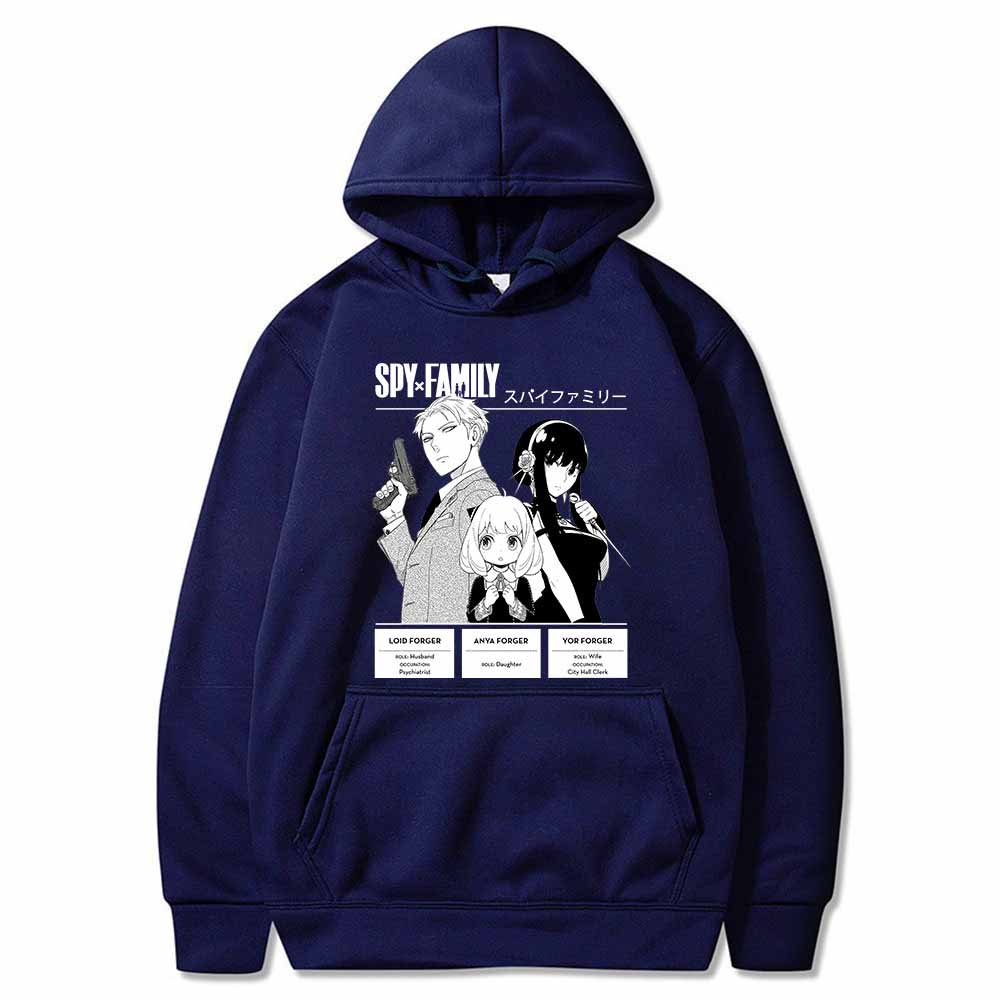 Buy Harajuku Anime Spy X Family Hoodies Manga Anya Forger Yor Forger ...