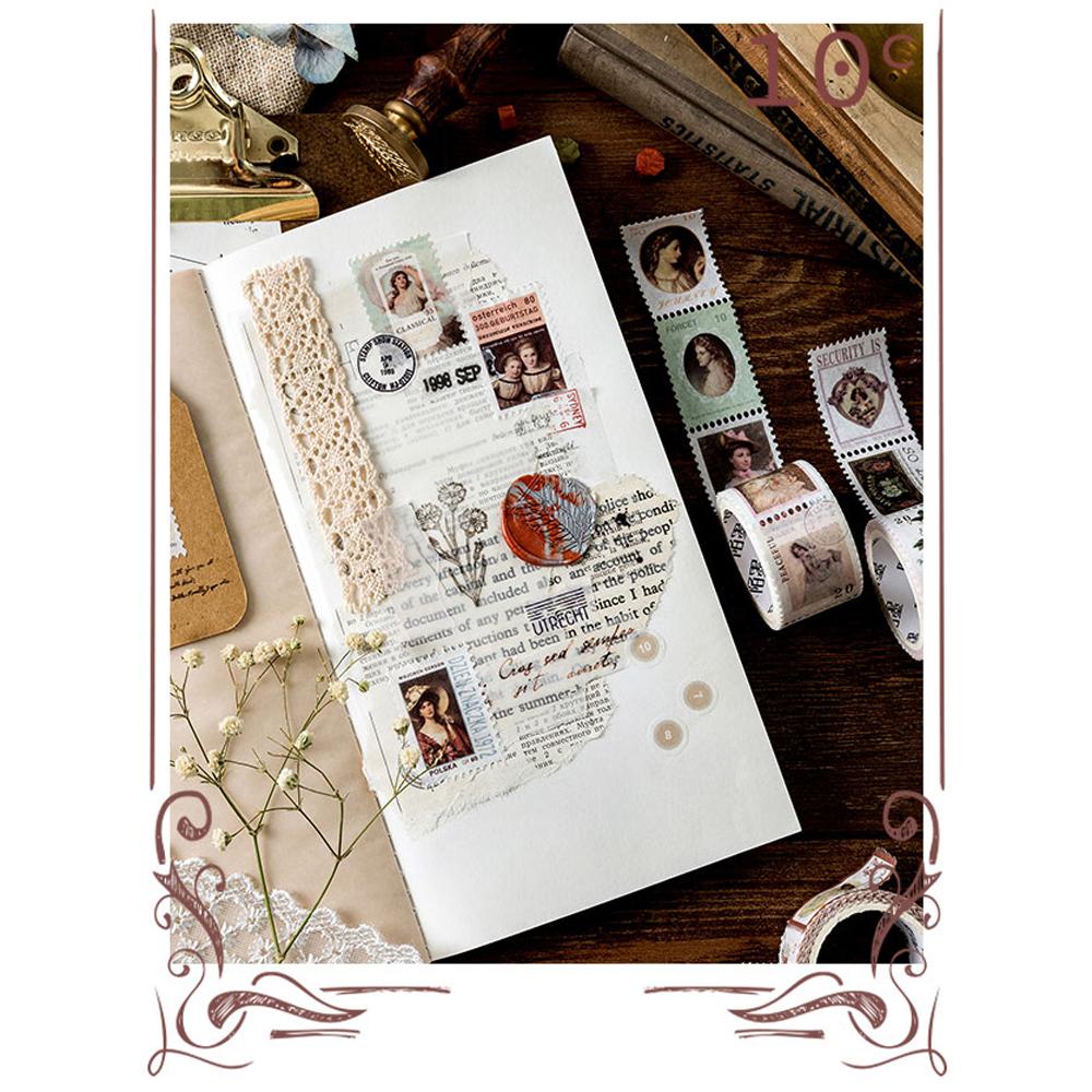 Cheap Masking Tape Label Sticker Paper Tape Adhesive Tape Retro Stamps ...