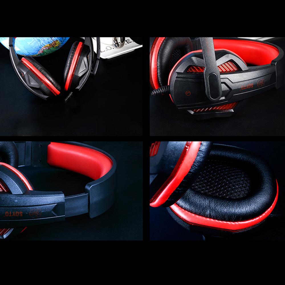 Buy SOYTO SY711MV 3.5mm LED Earphone Gaming Headset Gamer PC Headphone ...