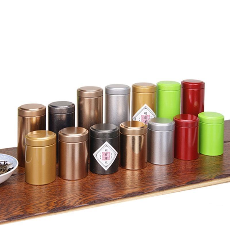 Buy Mini Portable Metal Tea Cans Tinplate Box Packing Box Kitchen Food ...