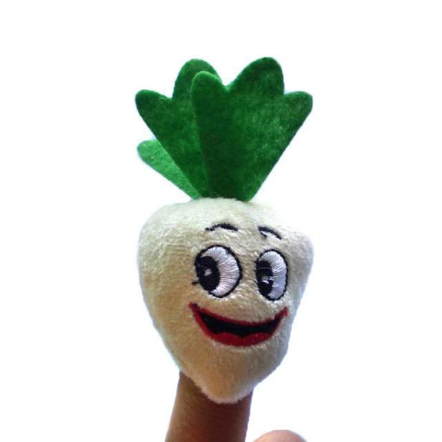 Fruits and vegetables Puppet Plush Finger Child Baby Education Early ...