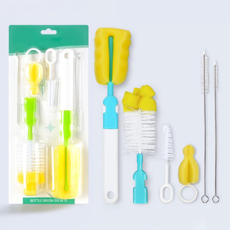 Buy 6Pcs Rotating Sponge Feeding Cup Straw Cleaner at affordable prices ...