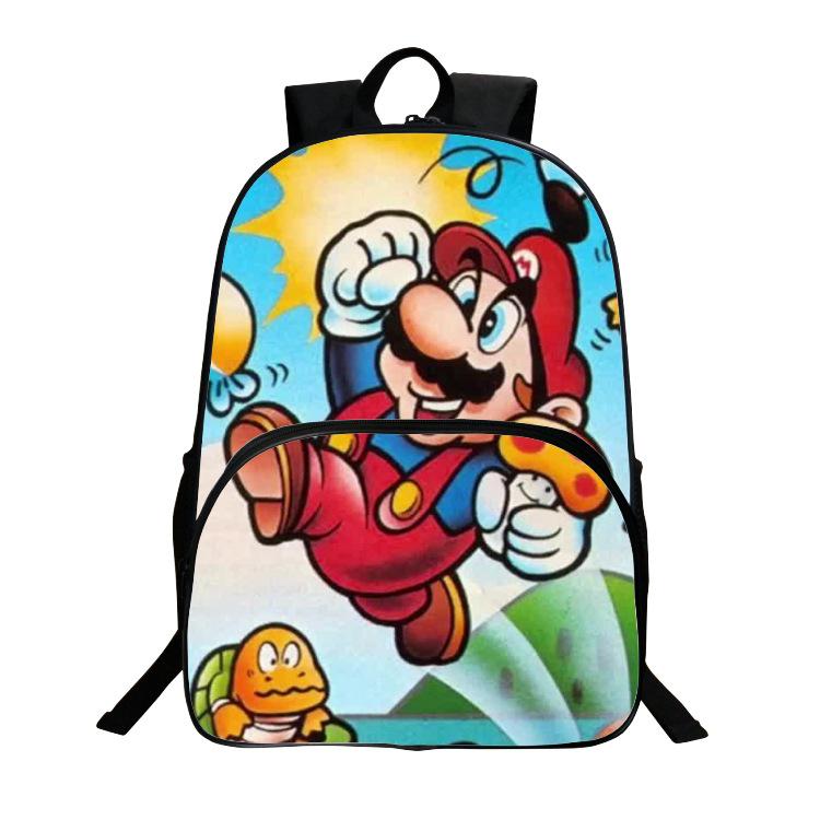 Game Large 16" School Backpack Book Bag Schoolbag Students Travel Bag ...