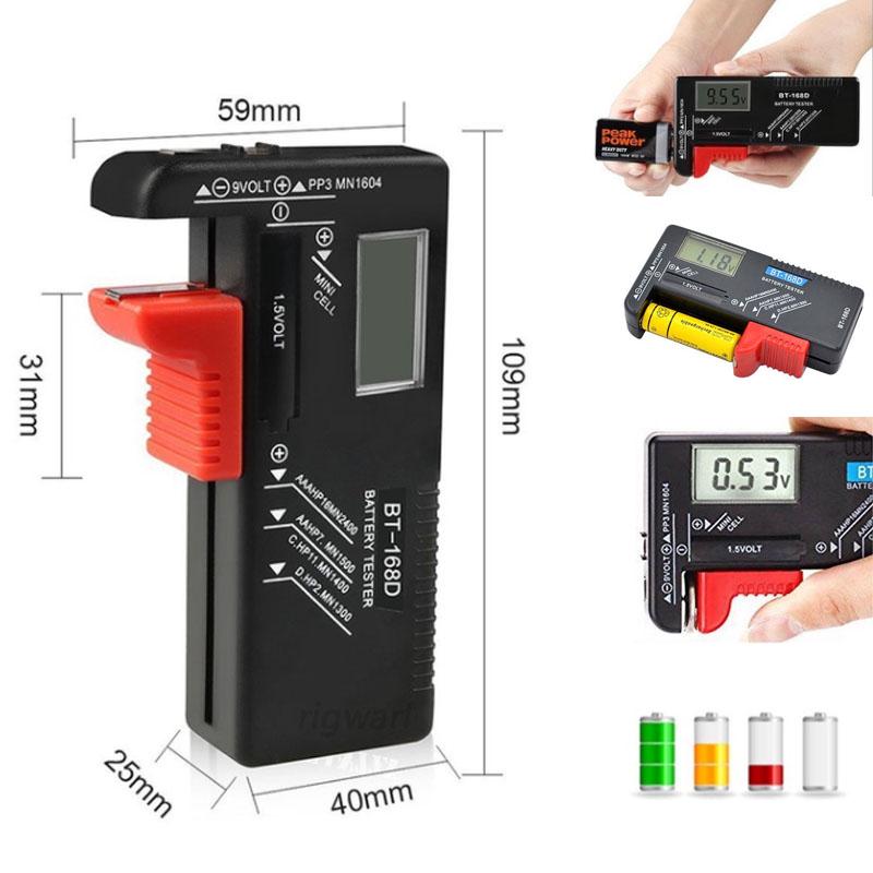 Digital Battery Tester, Universal Battery Checker for AA AAA C D 9V 1 ...