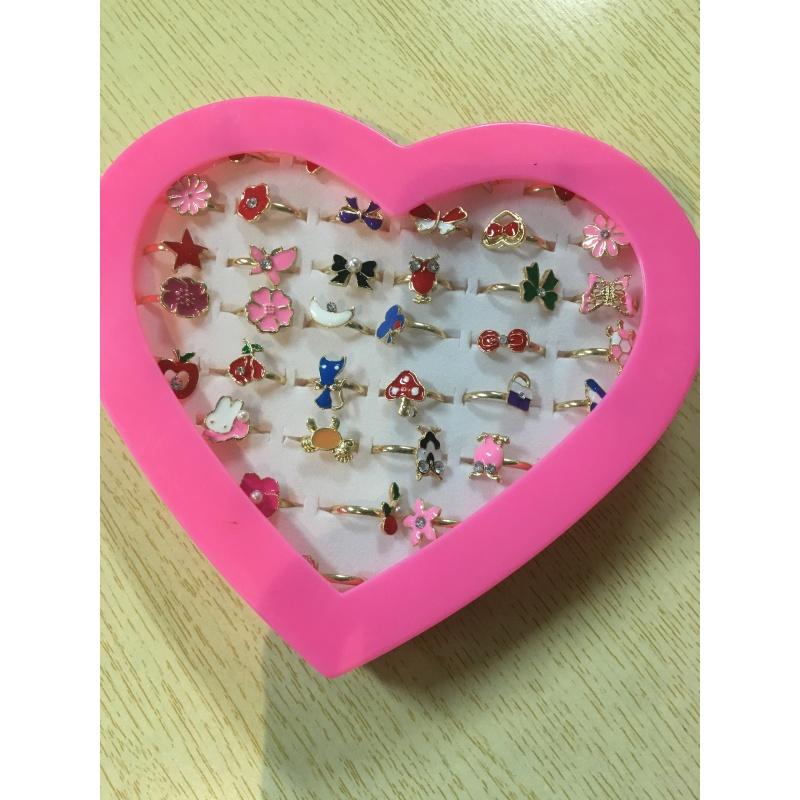 Buy 1 Set Children Ring Set No Duplication Girl Pretend Play Dress Up ...