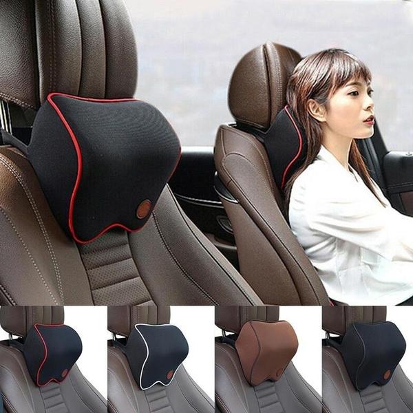 Buy Car Seat Headrest Pad Memory Foam Travel Head Neck Rest Cushion ...