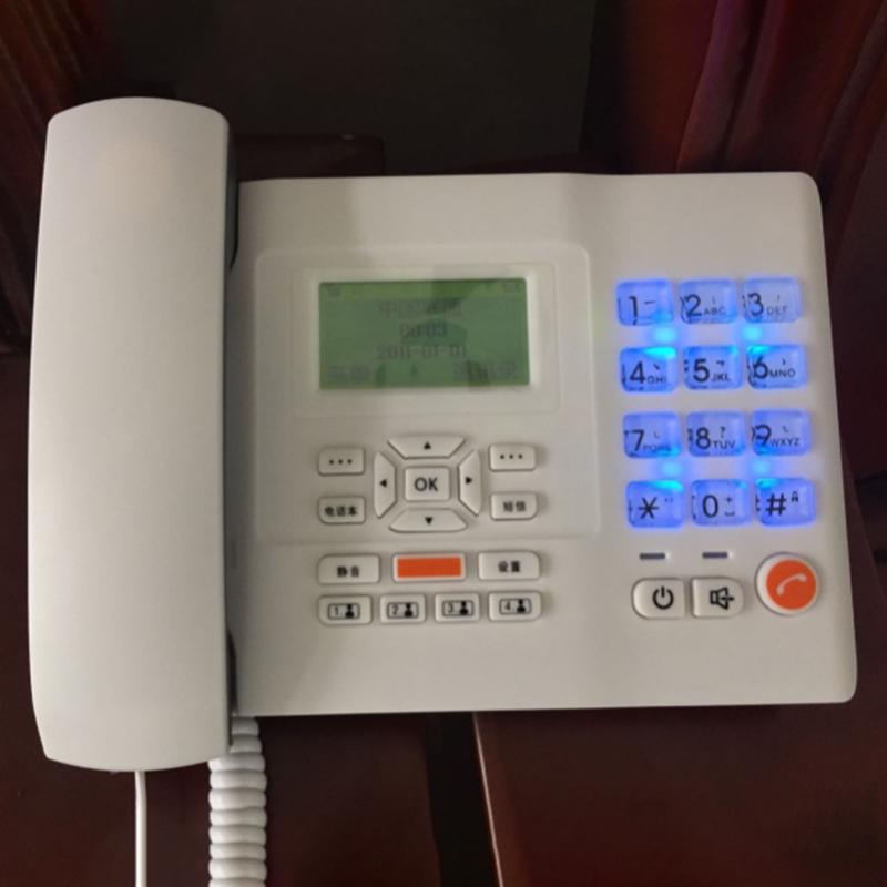 Wireless GSM Desk Mobile Phone SIM Card Desktop Telephone Home Office ...