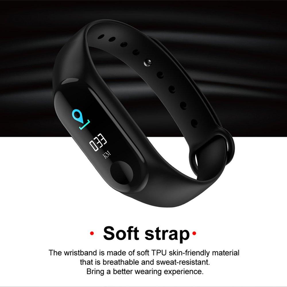 KKII Waterproof Pedometer M3 Smart Bracelet Message Remind health ...
