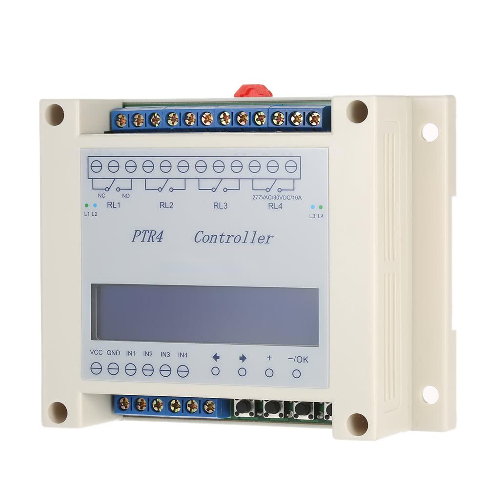 Buy DC6-40V 4-Channel Programmable Digital Time Relay Timer Controller Delay Switch Module ...