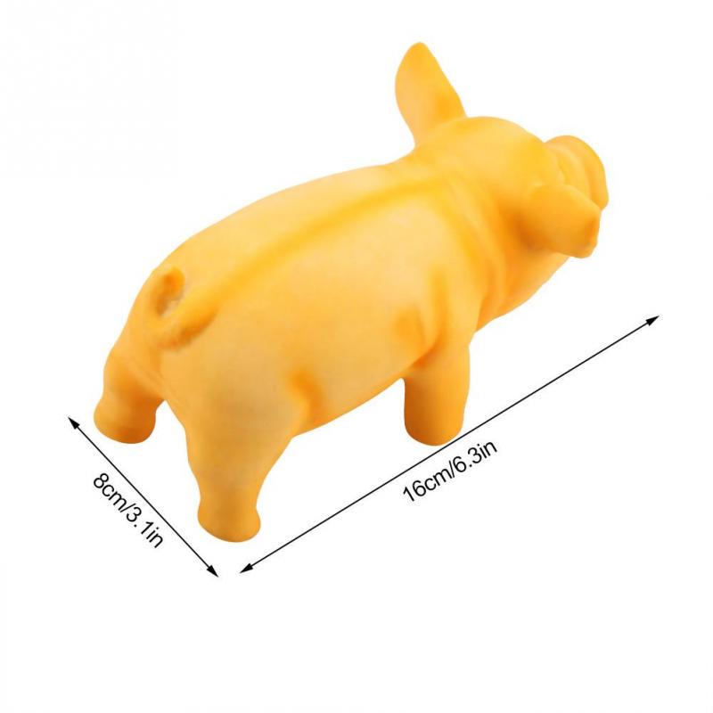 Cute Pig Grunting Squeak Latex Pet Chew Toys for Dog Puppy Toy uygun ...