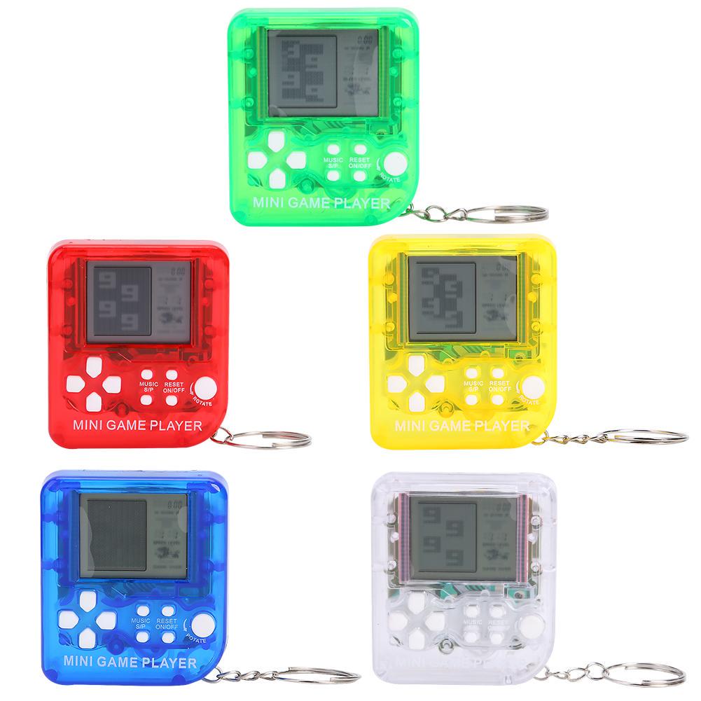 Nostalgic Retro 26 Games Console Keychain Mini Tetris Game Player for ...
