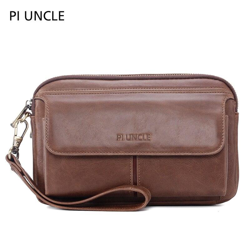 Cheap New Genuine Leather Men 'S Long Wallet Hand Bags Men 'S Clutch ...