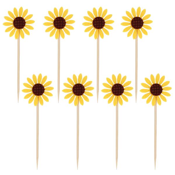 Buy 3PCS Flower Cake Decoration Cloth Cute Cupcake Toppers Ornaments ...