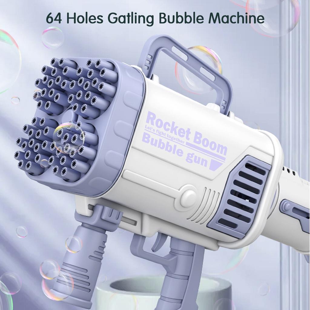 Buy Gatling Electric Bubble Machine 2 In 1 Bubble Gun & Handheld Fan 44 ...