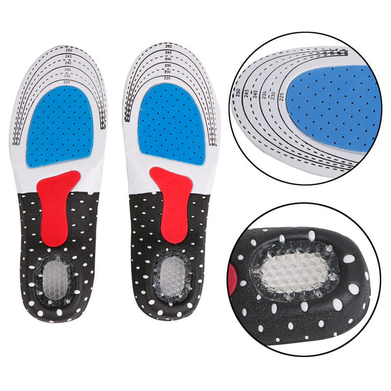 Buy 1Pair Foot Silicone Gel Insoles Pads Orthotic Arch Support Shoe Pad ...