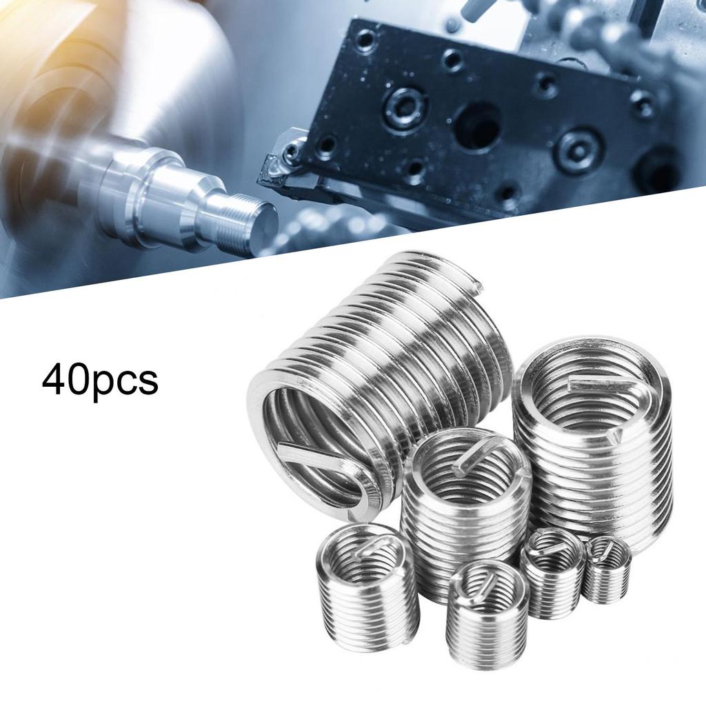 Buy 40Pcs Multiple Screw Inserts Set Wear-resistant Burr-free Wire ...