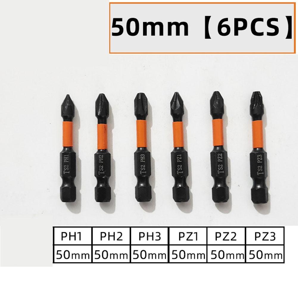 Cheap 50mm Hex Magnetic Screwdriver Bits PH1 PH2 PH3 PZ1 PZ2 PZ3 Cross | Joom