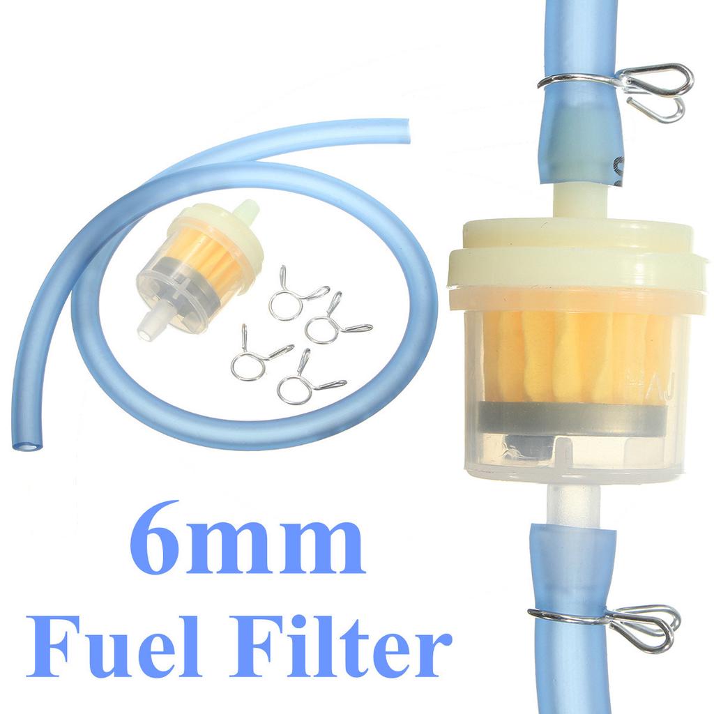 Buy 4 Color Set 50cm Petrol Pipe Hose Fuel Filter Hose Clips Universal ...
