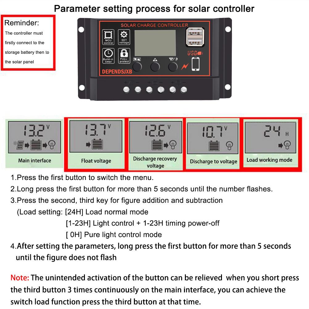 Cheap 30/40/50/60/100A MPPT Solar Charge Controller Dual USB LCD Display 12V 24V Auto Solar Cell ...